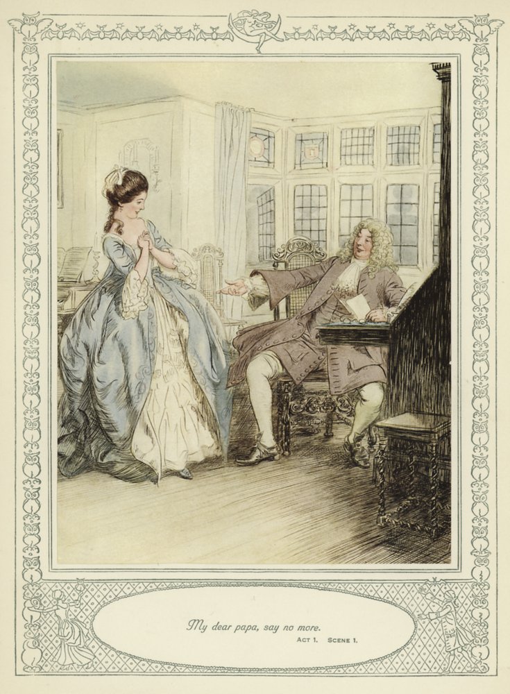 Illustration for Goldsmith's She Stoops to Conquer